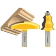 Free Shipping! Elegant 2 Bit Crown Cap Molding Router Bit Set - 1/2 ...
