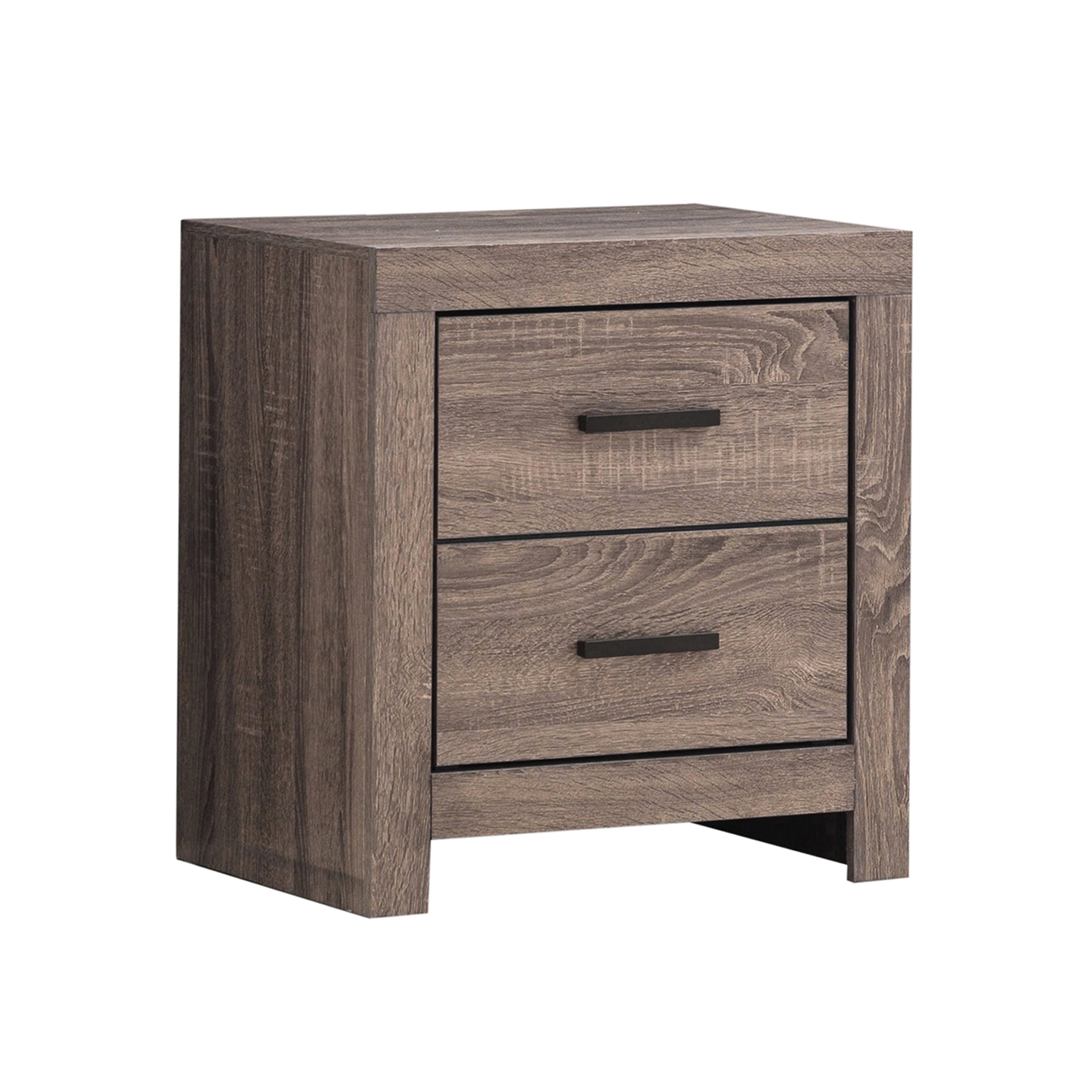 Elegant 2 Nightstand In Oak Veneer And Drawer Liners Luxurious 2 With ...