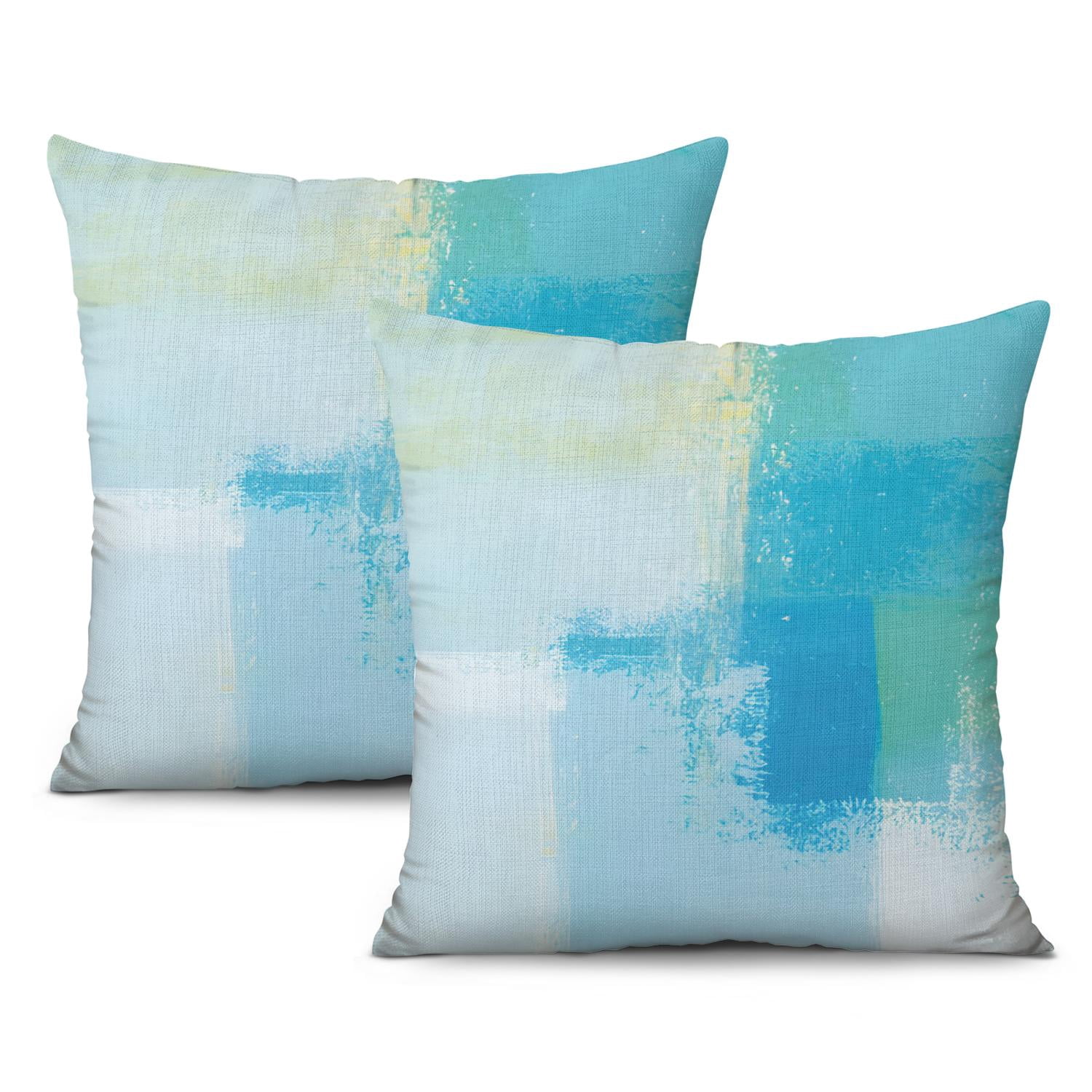 Elegant 20x20 Inch Blue and White Pillow Covers | Set of 2 Inspired by ...