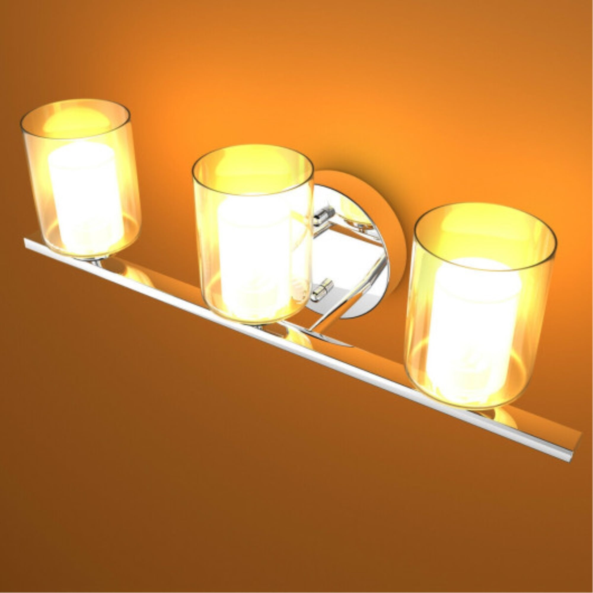 Elegant 3-Light Wall Sconce: Waterproof, Rust-Free, Easy Assembly ...