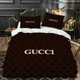 Elegant 3-Piece Duvet Cover Set Dark Pattern Includes Matching Pillow ...