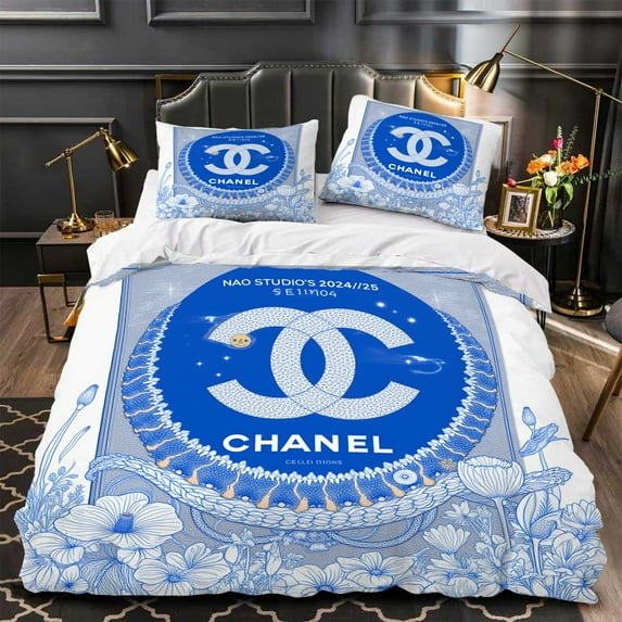 Elegant 3-Piece Duvet Cover Set Floral Patterns & Celestial Motifs ...