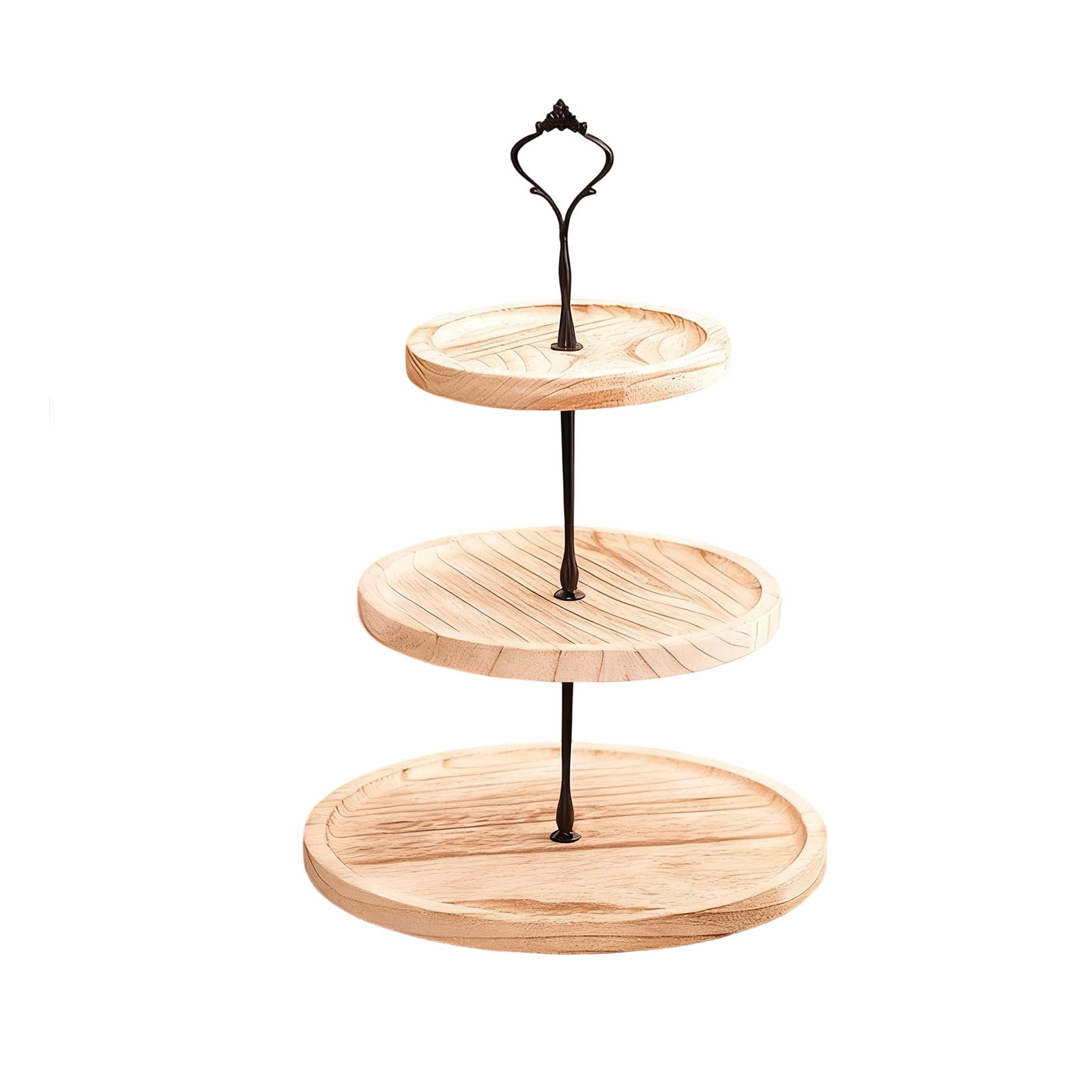 Elegant 3-Tier Wooden Dessert Display Stand for Festive Events, Holiday ...