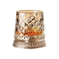 Elegant 360 Rotating Crystal Wine Glass Whiskys Drinking Cup Home ...