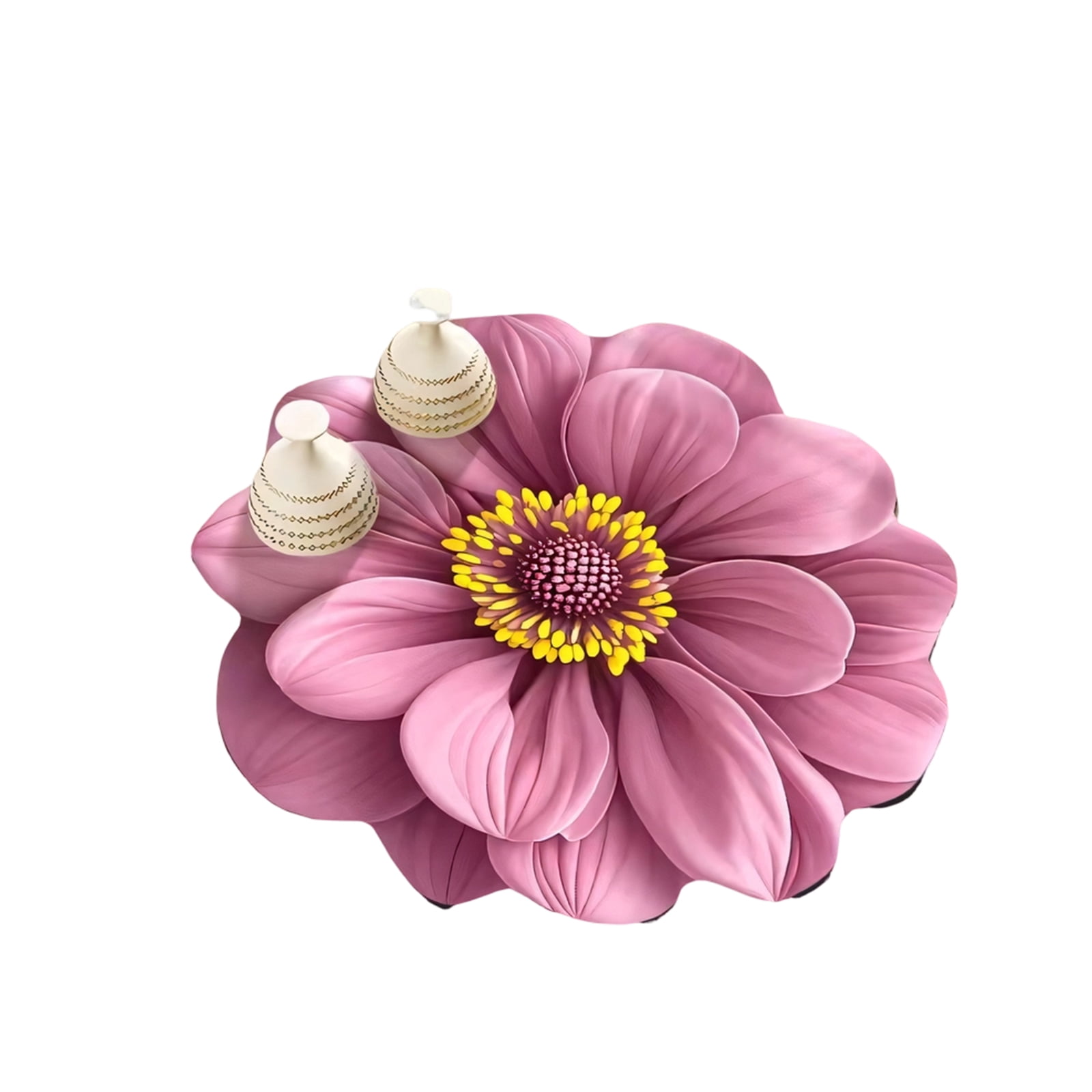 Elegant 3D Flower Pattern Silicone Kitchen Drainer Mat Multipurpose ...