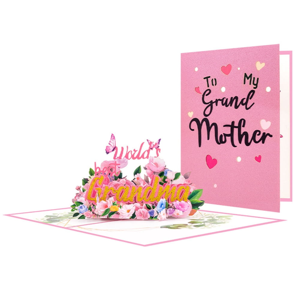Elegant 3D Popup Invitation Card for Mother's Day Handmade Greeting ...