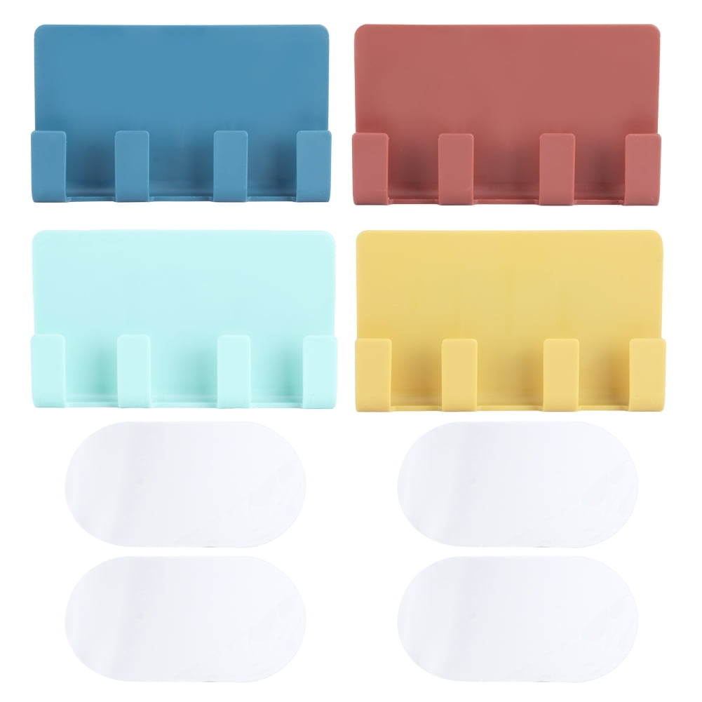 Elegant 4-Phone Wall Mount Charging Station with 4 Hooks, Space-Saving ...