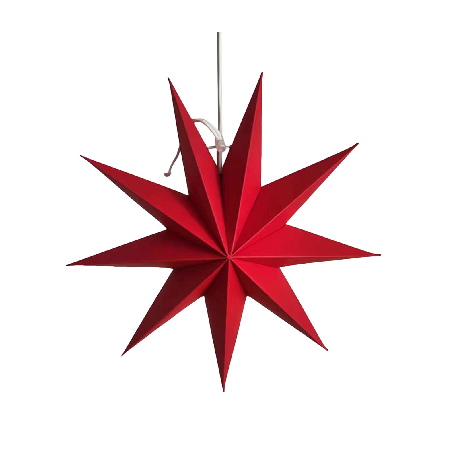 Elegant 9 Point Paper Folding Star Hanging Ornament For Festive Table ...