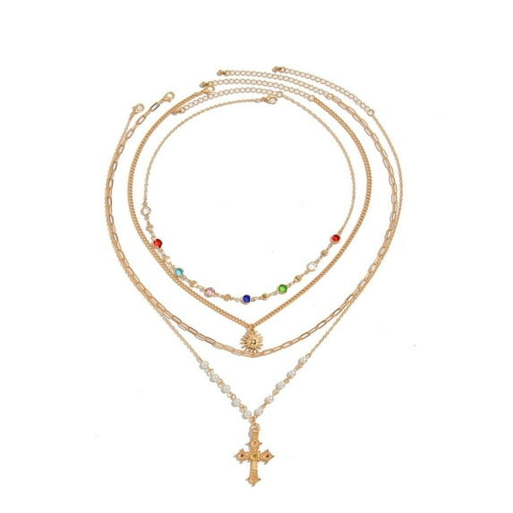 Elegant Adjustable Faux Pearls Necklace with Retro Chain Design Perfect ...