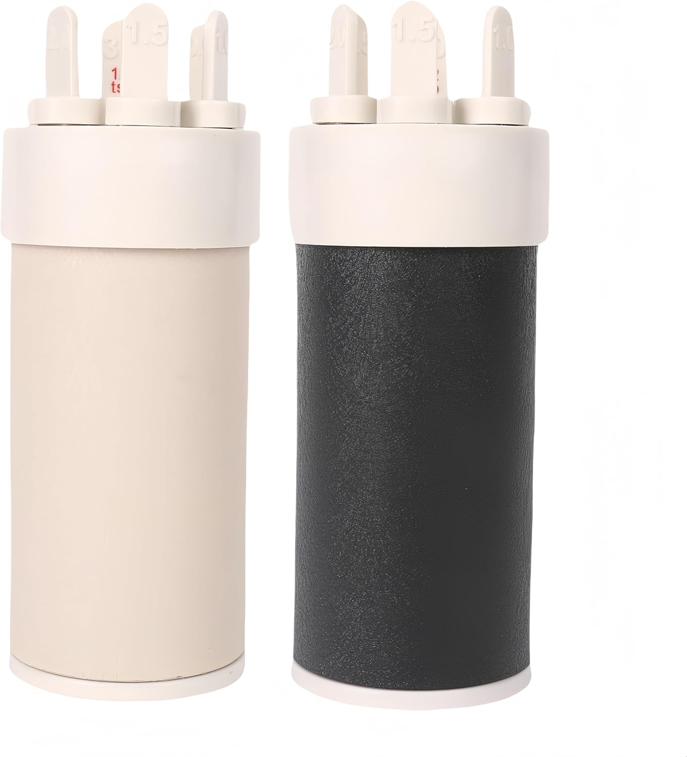 Elegant Adjustable Salt and Pepper Shakers Set, 10 OZ Spice Containers ...