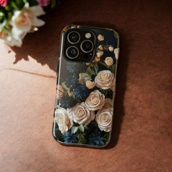 Elegant Aesthetic Romantic Rose Flower Protective Phone Case 11 12 13 ...