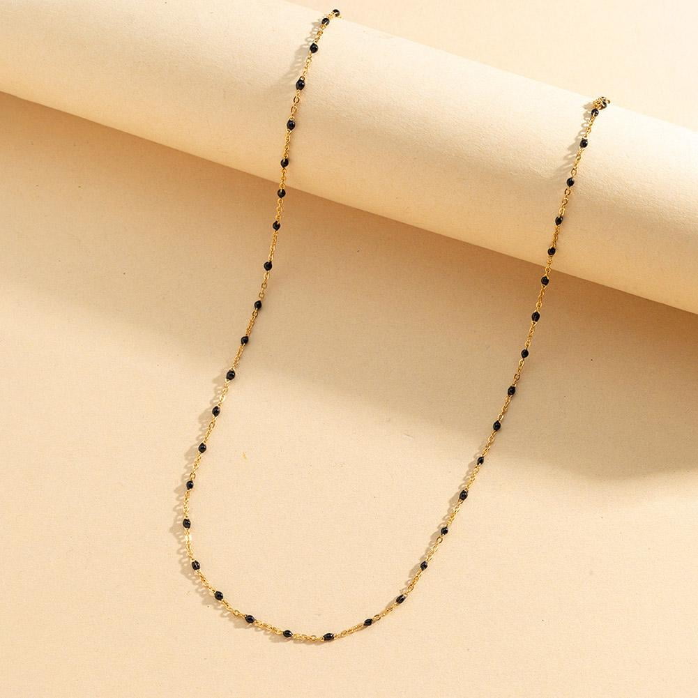 Elegant Alloy Collarbone Long Chain Necklace for Women with Minimalist ...