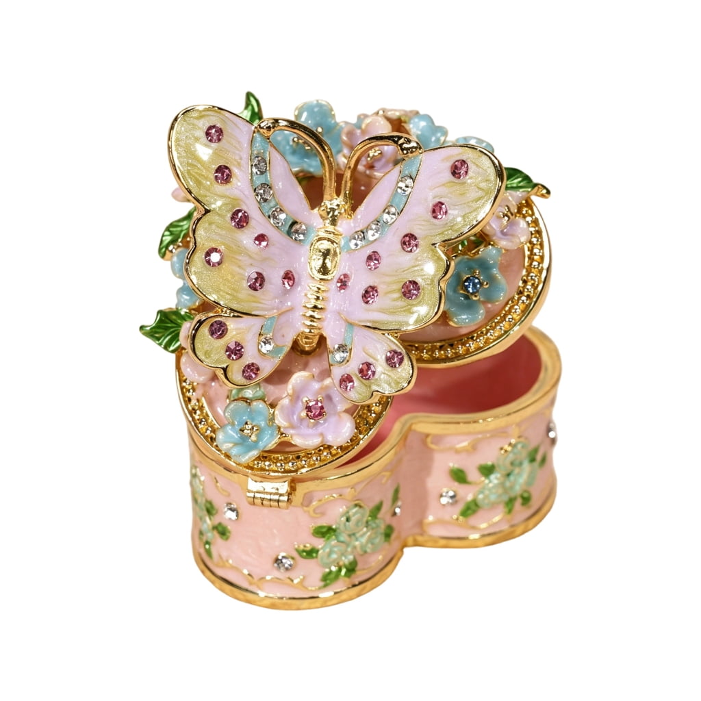 Elegant Alloy Jewelry Storage Case Butterfly Shape Jewelry Displaying ...
