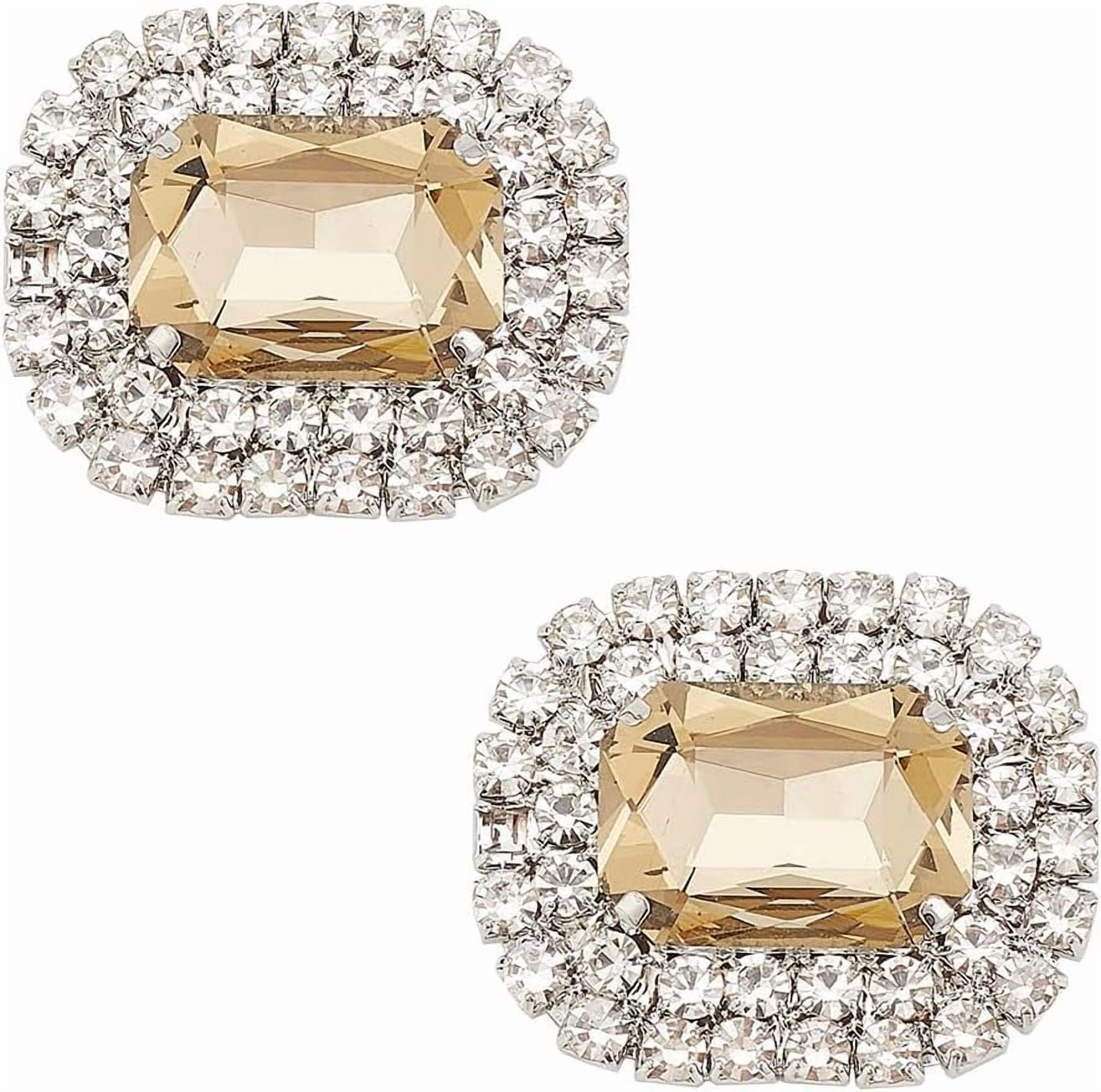 Elegant Alloy Rhinestone Shoe Decorations - Shoe Buckles & Clips for ...