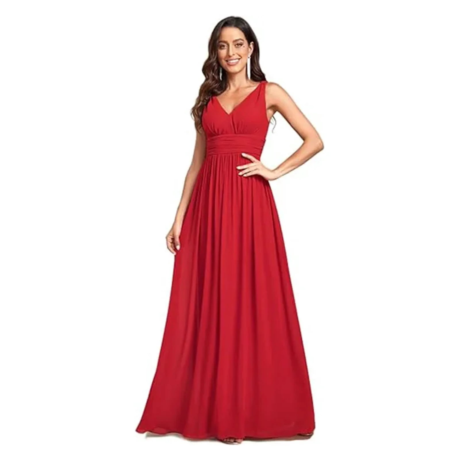 Elegant And Graceful Trade DressVSleeveless Chiffon Semi-Formal Long ...