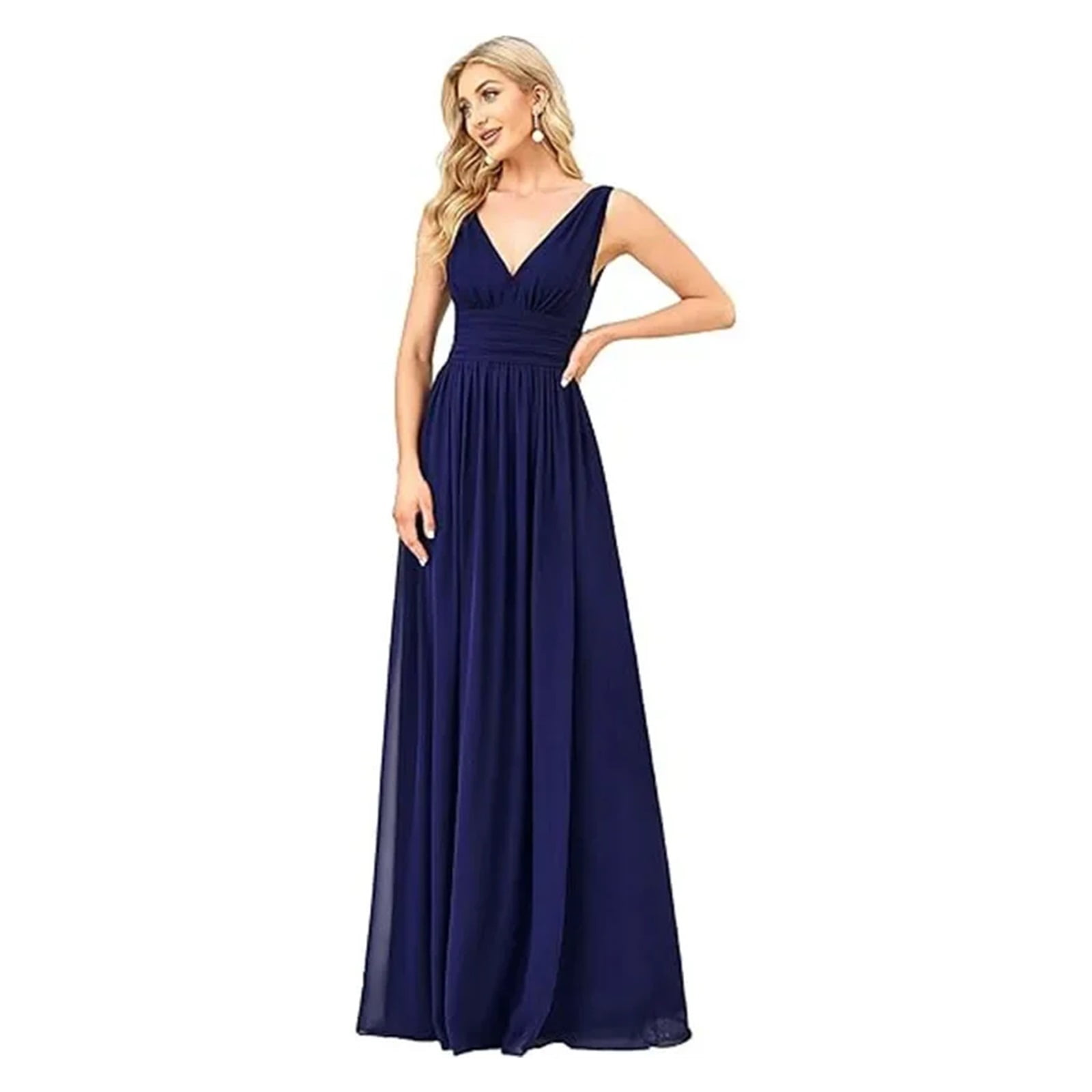 Elegant And Graceful Trade DressVSleeveless Chiffon Semi-Formal Long ...
