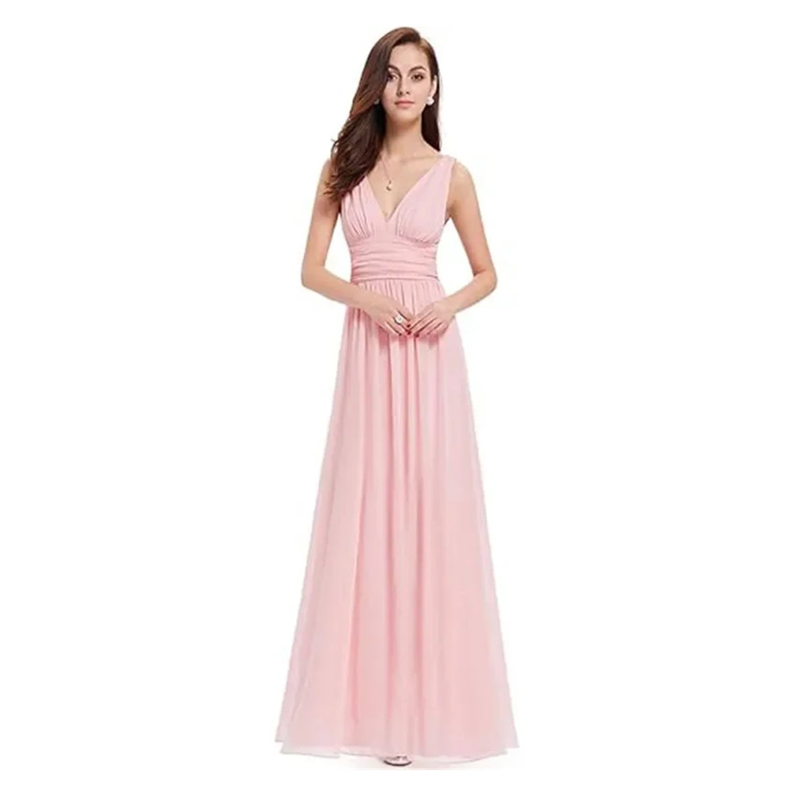 Elegant And Graceful Trade DressVSleeveless Chiffon Semi-Formal Long ...