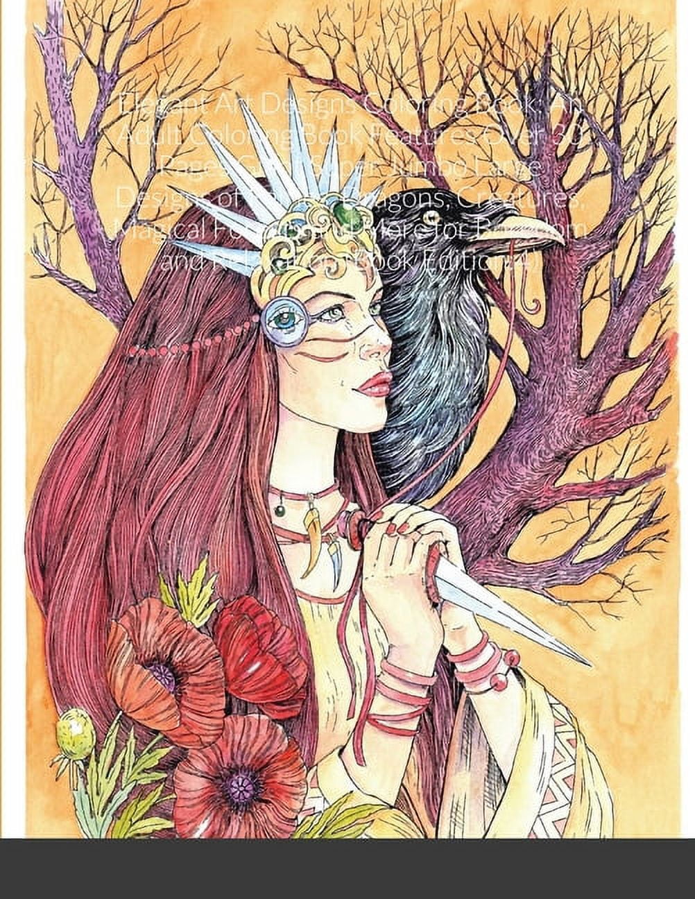 Elegant Art Designs Coloring Book: An Adult Coloring Book Features Over ...