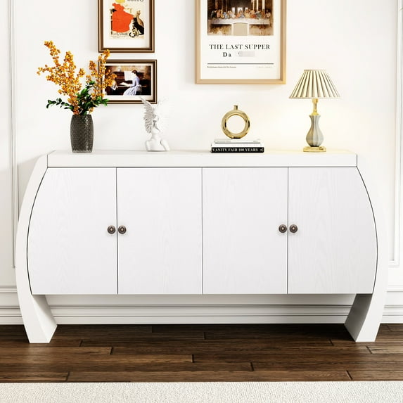 Elegant Ash Veneer + Rounded Arc Legs - Various Home Spaces, Add Warmth ...