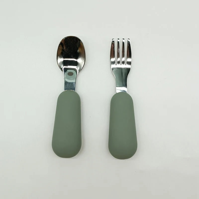 Elegant Baby Gadgets Tableware Set Children Utensil Stainless Steel ...
