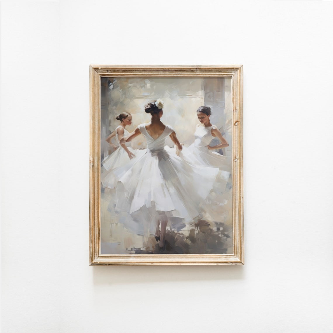 Elegant Ballerinas wall art girl bedroom Poster neutral vintage nursery ...