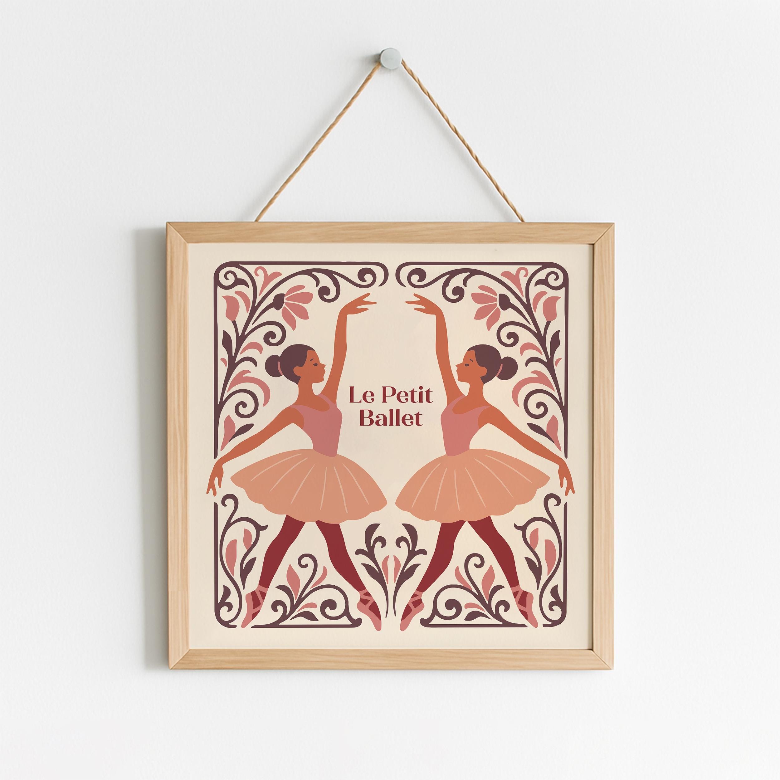 Elegant Ballet Art Print: Ballerina Wall Decor, Dance Studio UNFRAMED ...