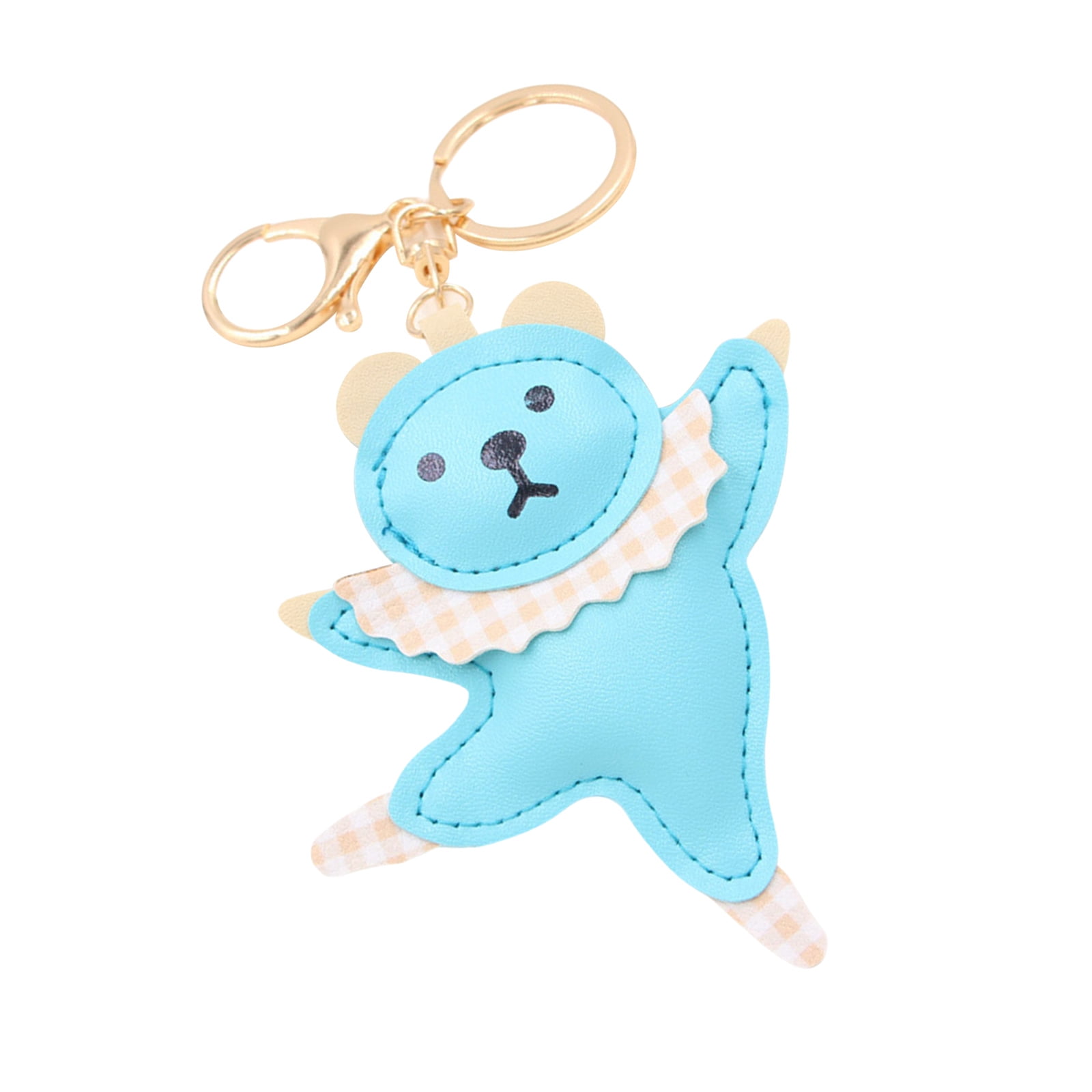 Elegant Ballet Bear Keychain Sweet Ballet Bear Key Rings with Scarf Bag ...