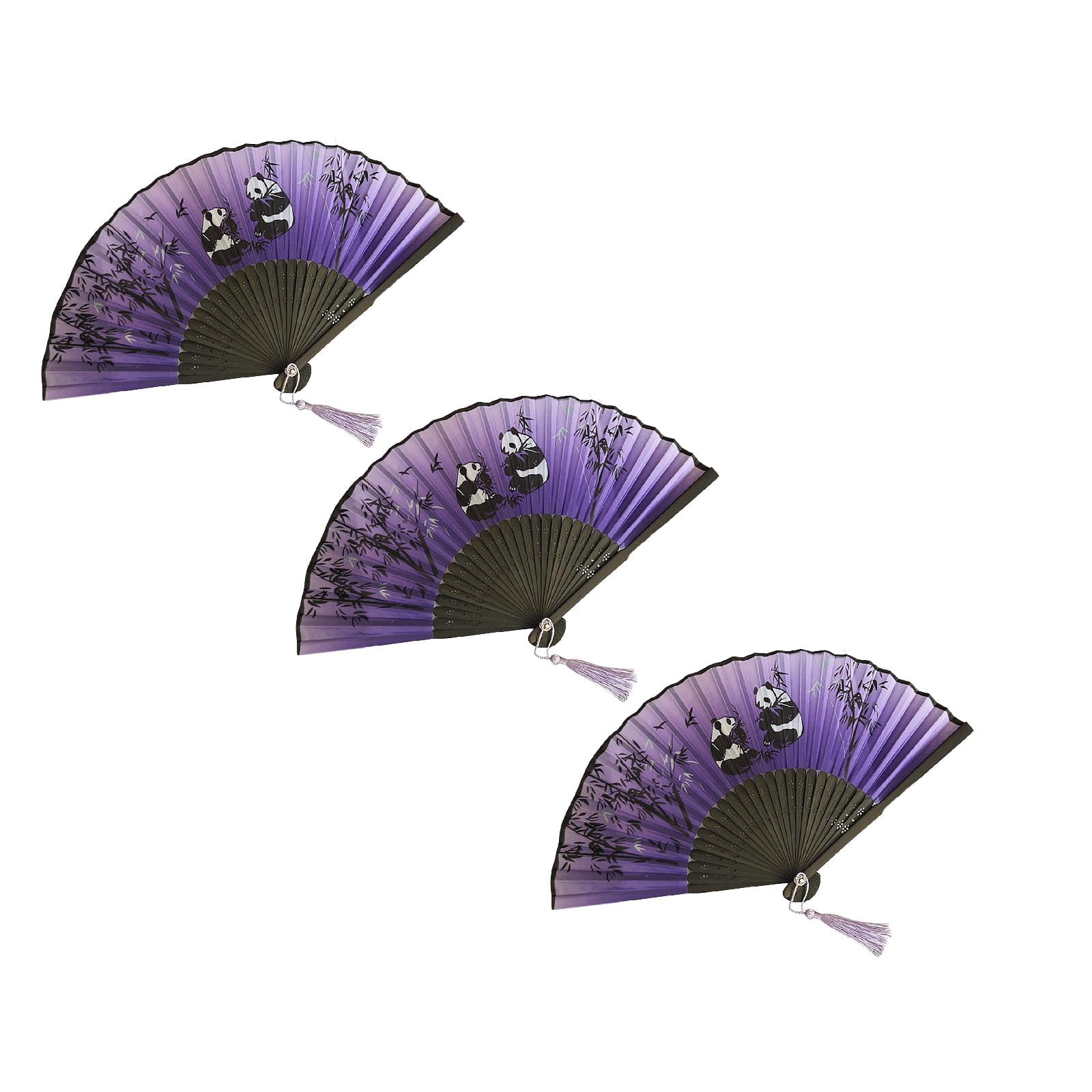 Elegant Bamboo Hand Fans - Foldable Traditional Chinese Style Fans for ...