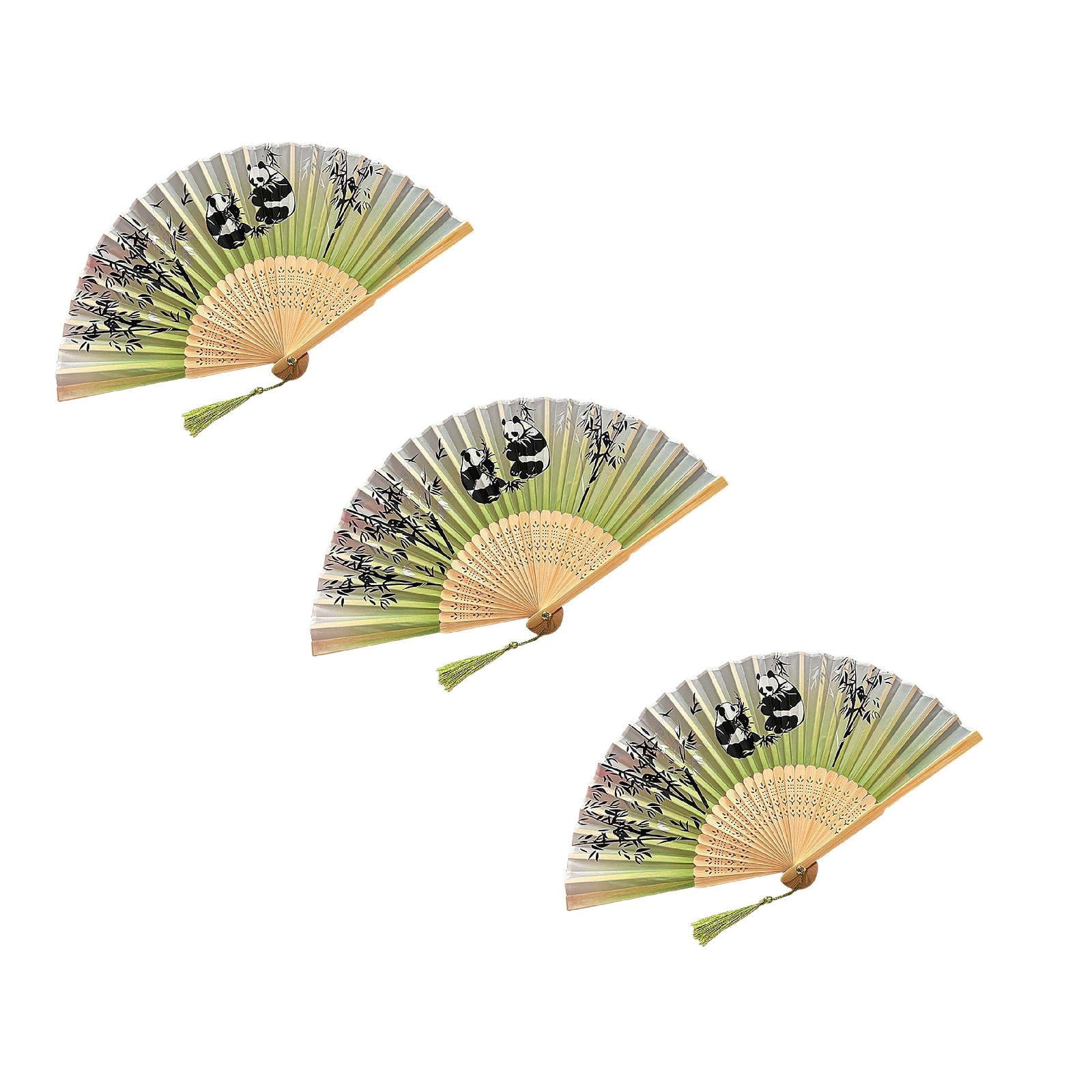 Elegant Bamboo Hand Fans - Foldable Traditional Chinese Style Fans for ...