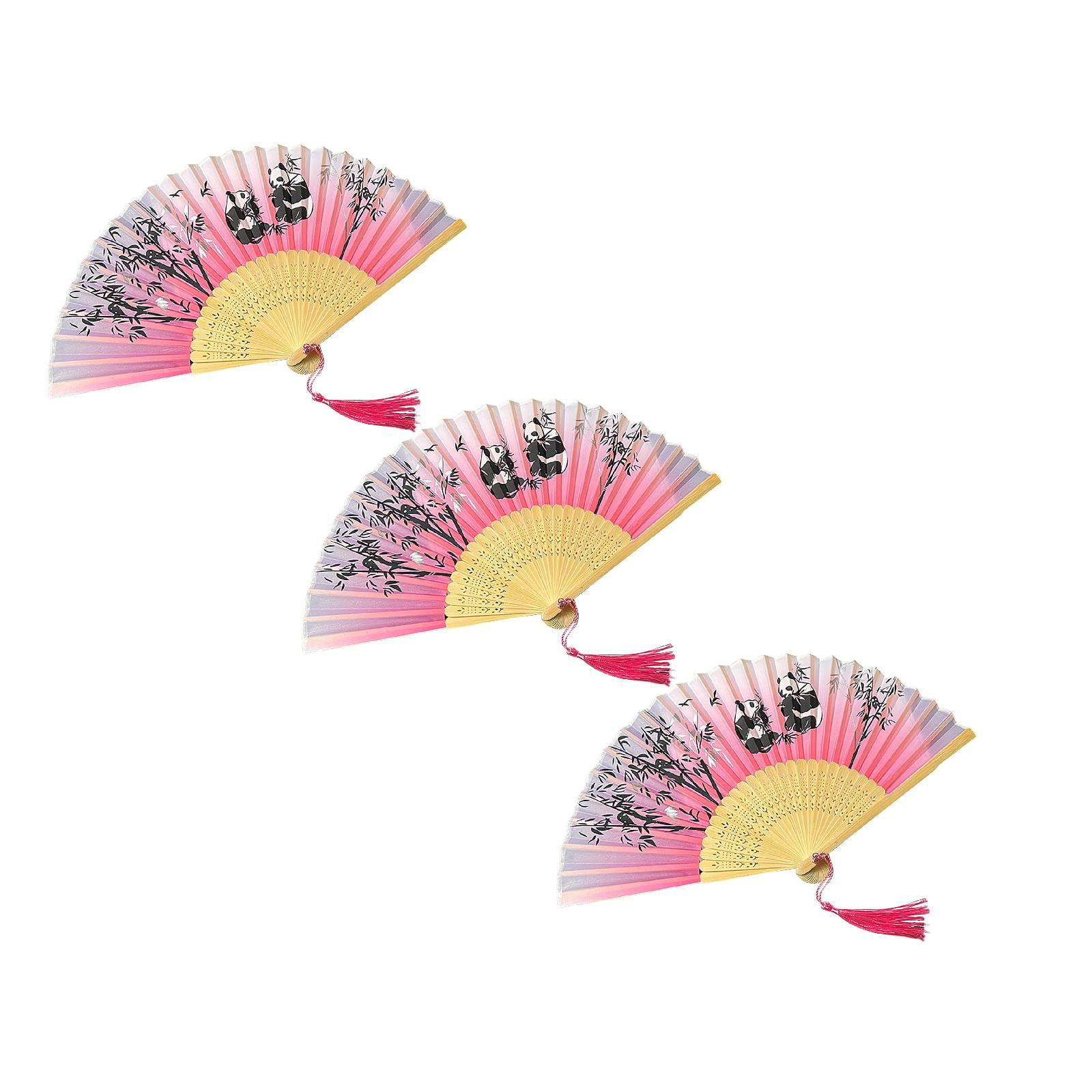 Elegant Bamboo Hand Fans - Foldable Traditional Chinese Style Fans for ...
