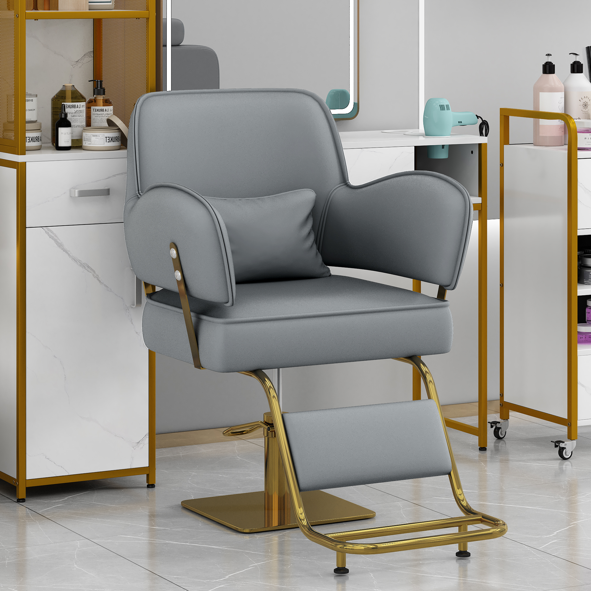 Elegant Barber Chair,Salon Chair for Hair Stylis,with Heavy Duty ...