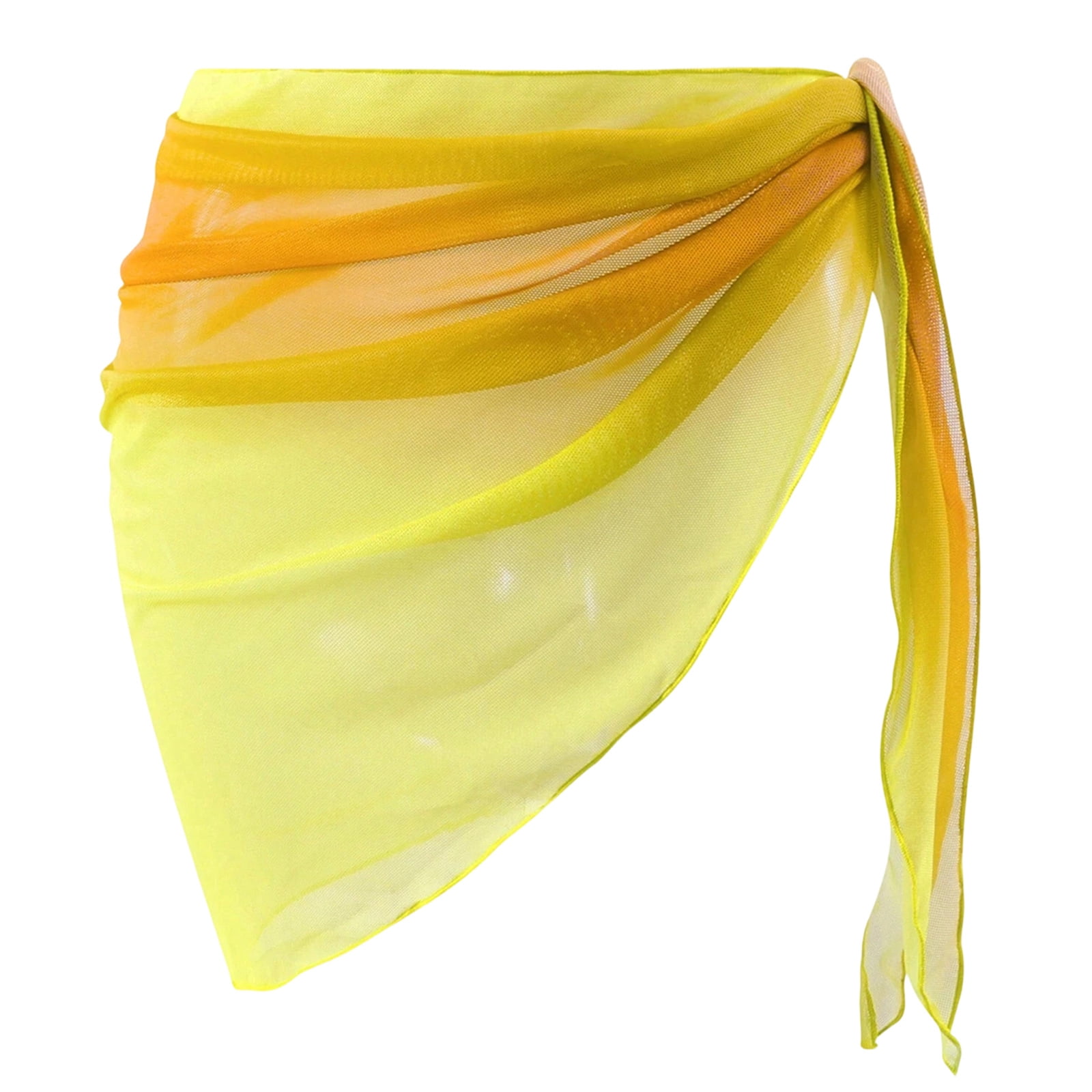 Elegant Beach Wrap For Women Polyester Fabric Skirt With Wrinkled ...