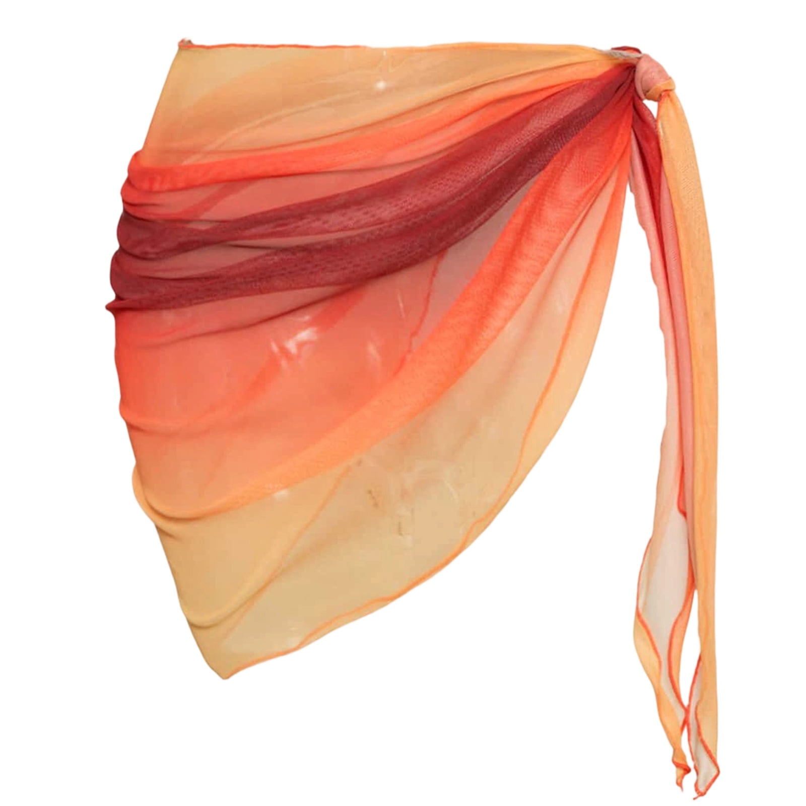 Elegant Beach Wrap For Women Polyester Fabric Skirt With Wrinkled ...