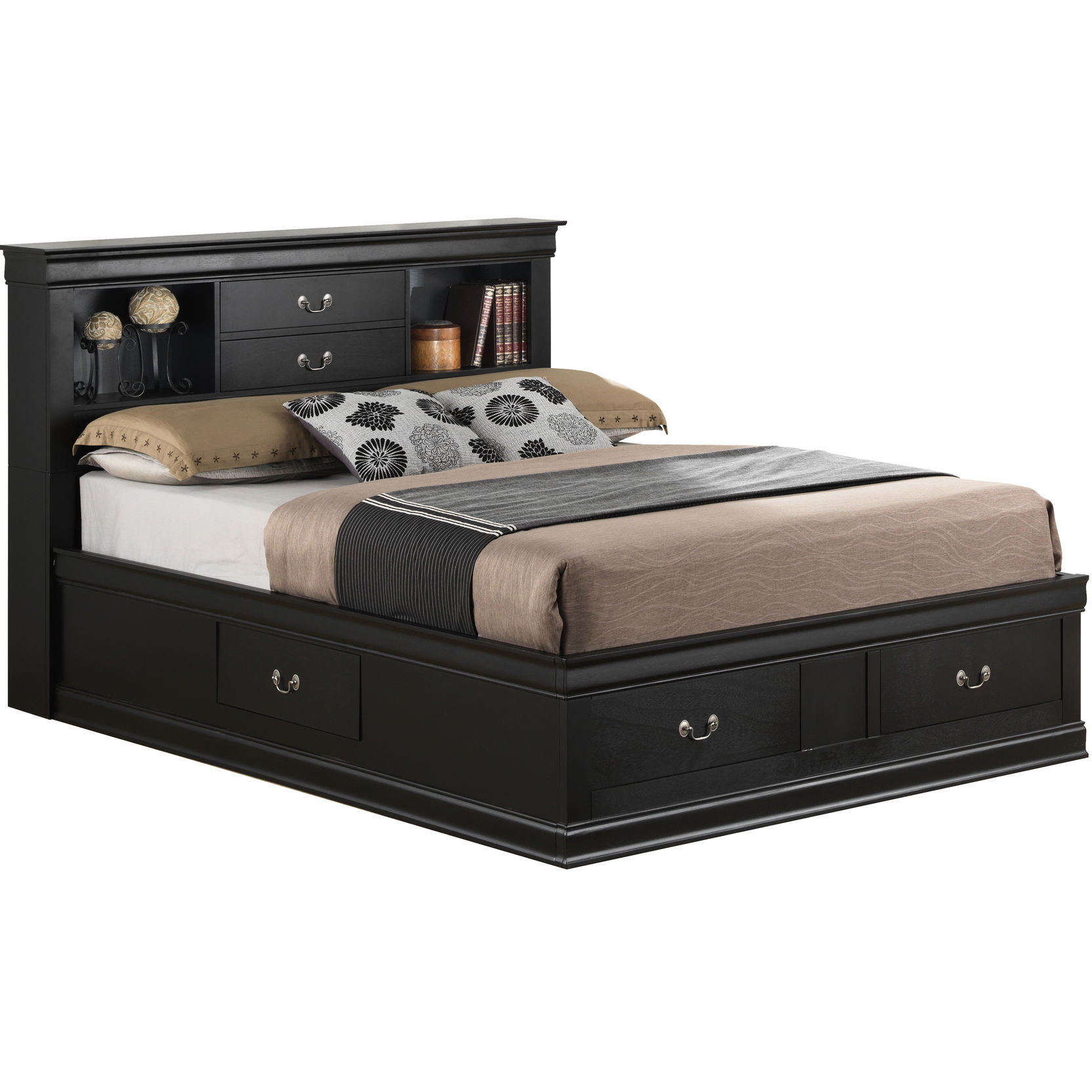 Elegant Black Bed + Timeless Decor Style - Bedroom Aesthetic ...