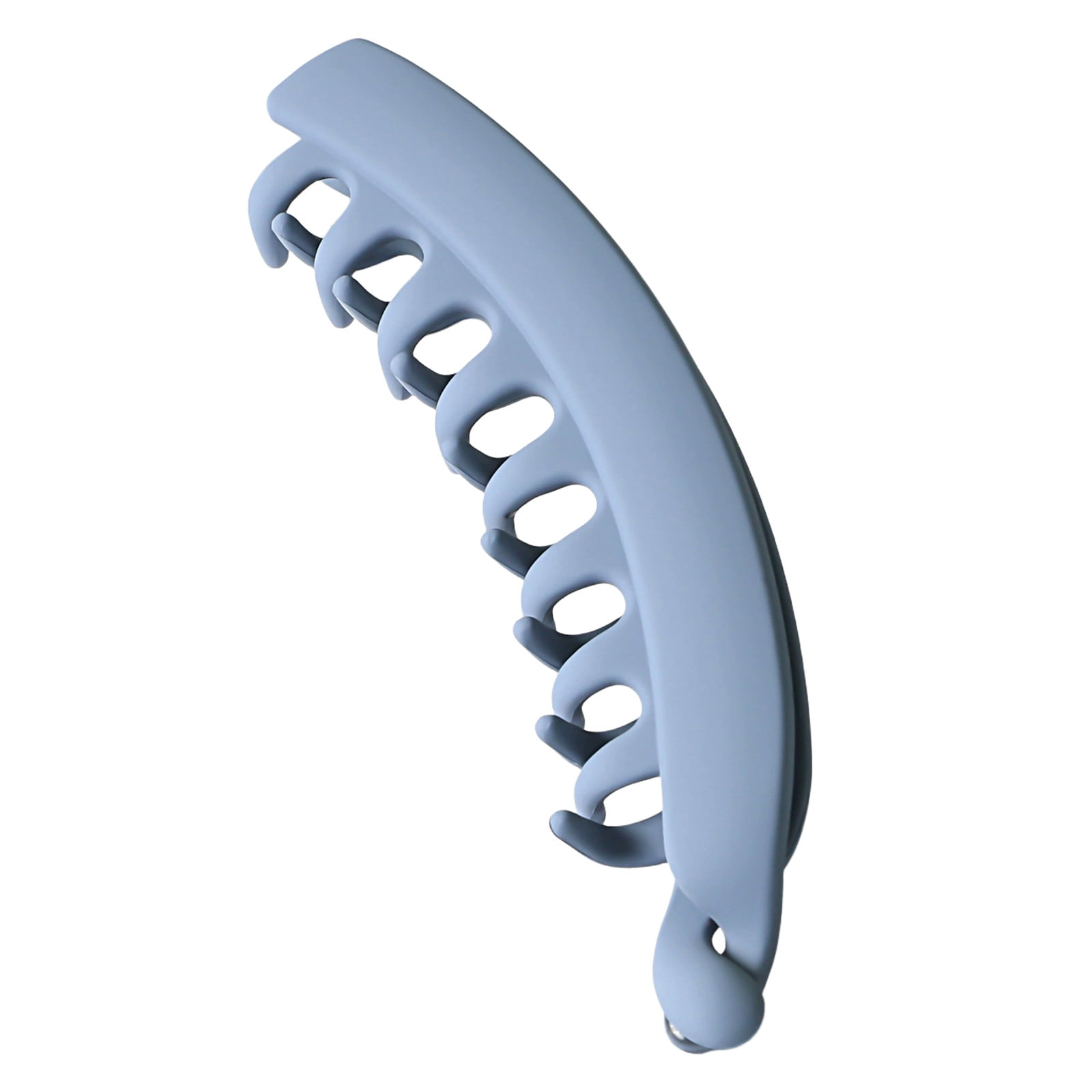 Elegant Black Curved Hair Clip With Teeth For Secure Hold And Versatile ...
