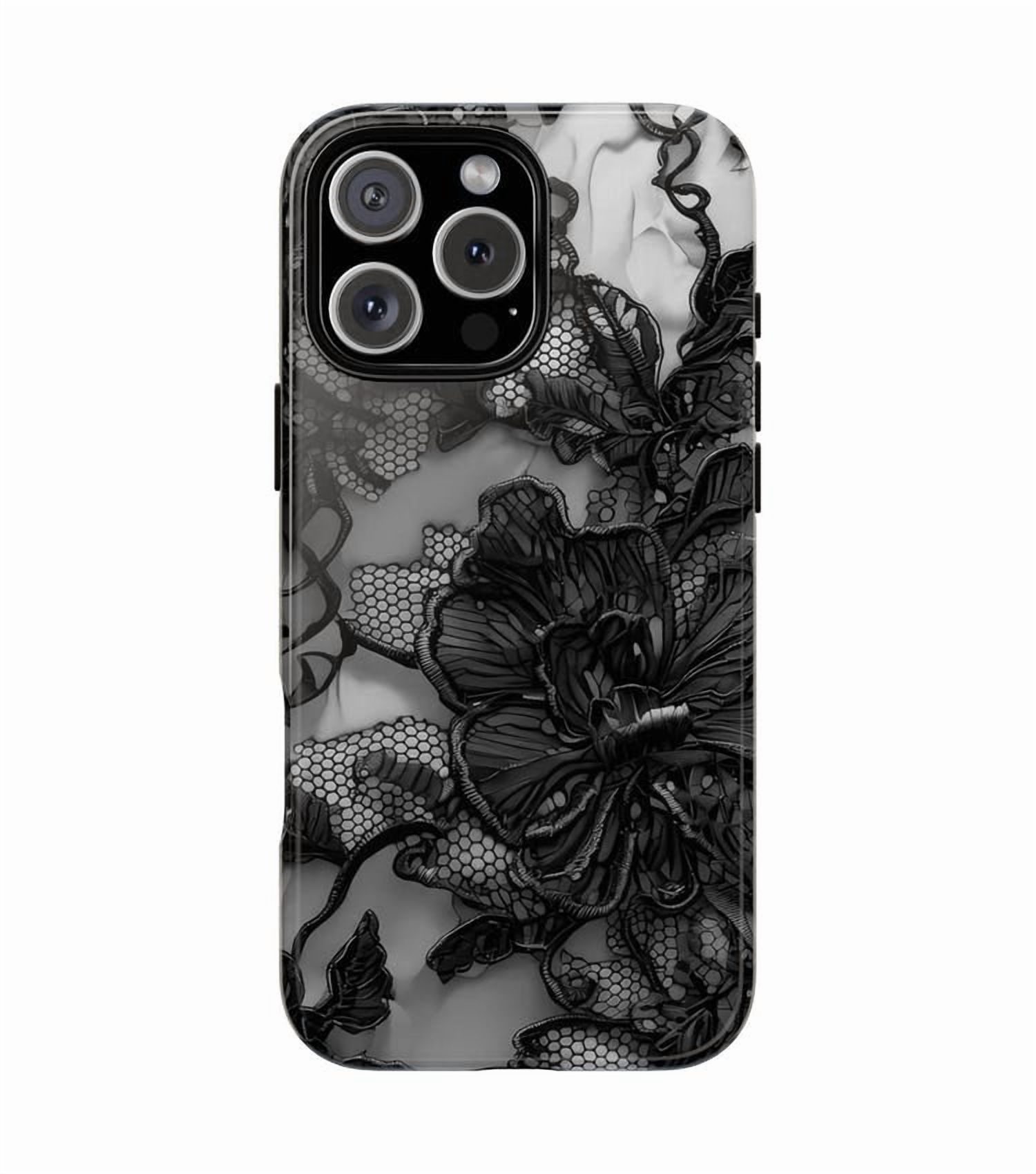 Elegant Black Lace Vintage Inspired Graphic Phone Case for Apple iPhone ...