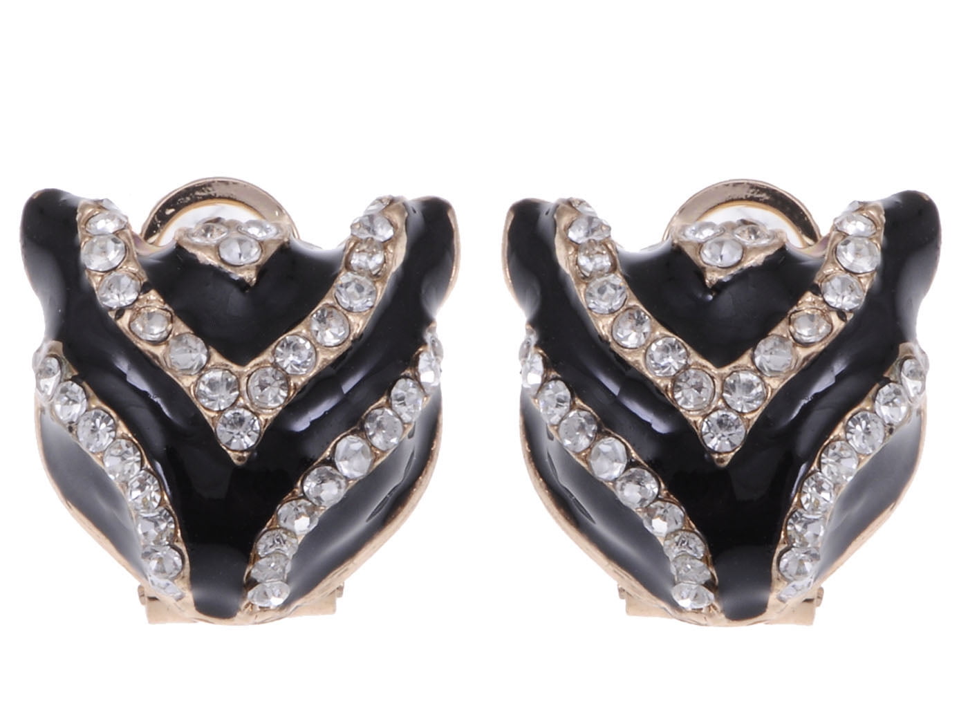 Elegant Black Panther Puma Jaguar Kitty Cat Clear Crystal Rhinestone ...