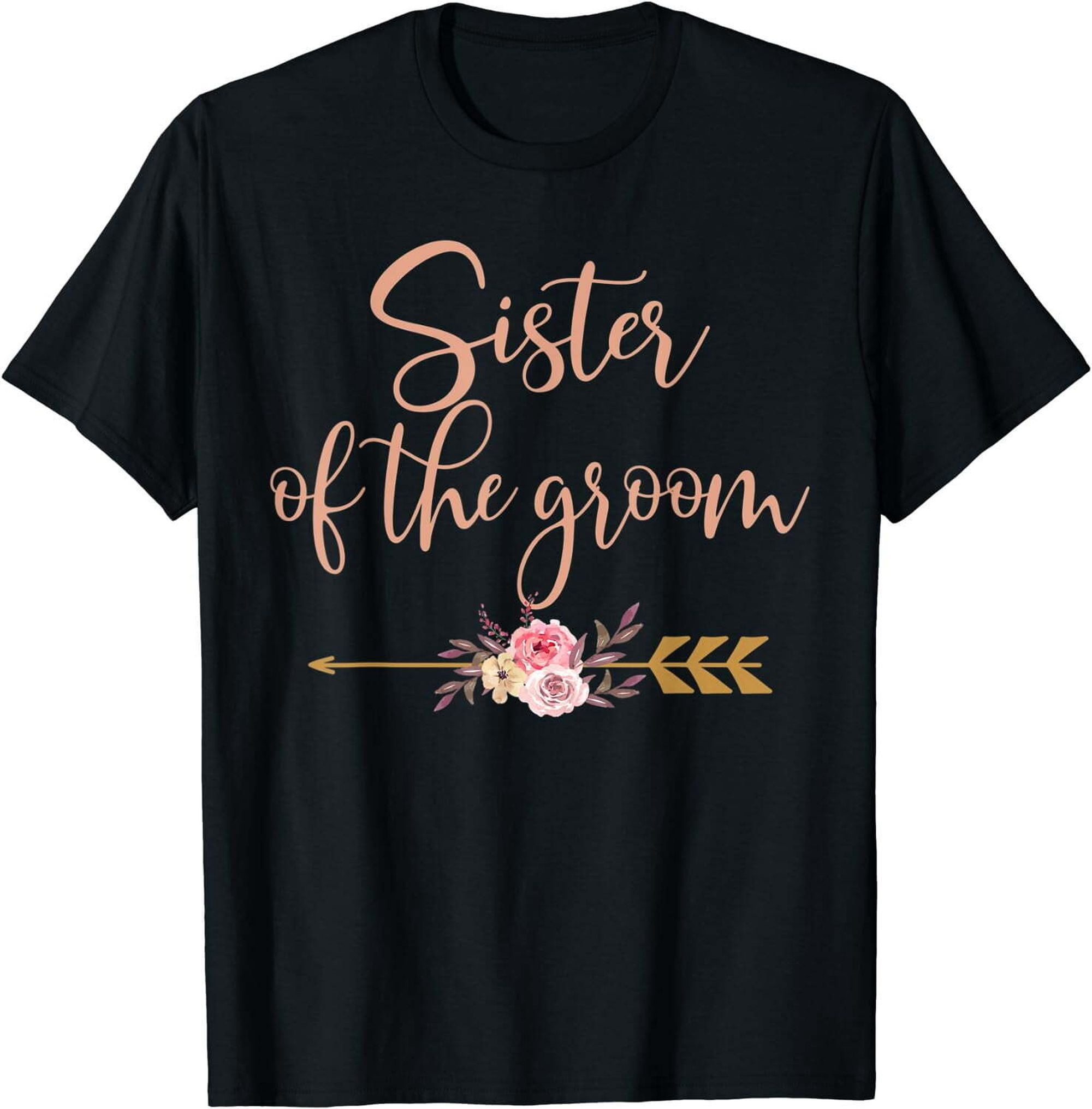 Elegant Black Tee: A Stylish Surprise for the Groom's Sister's Classy ...