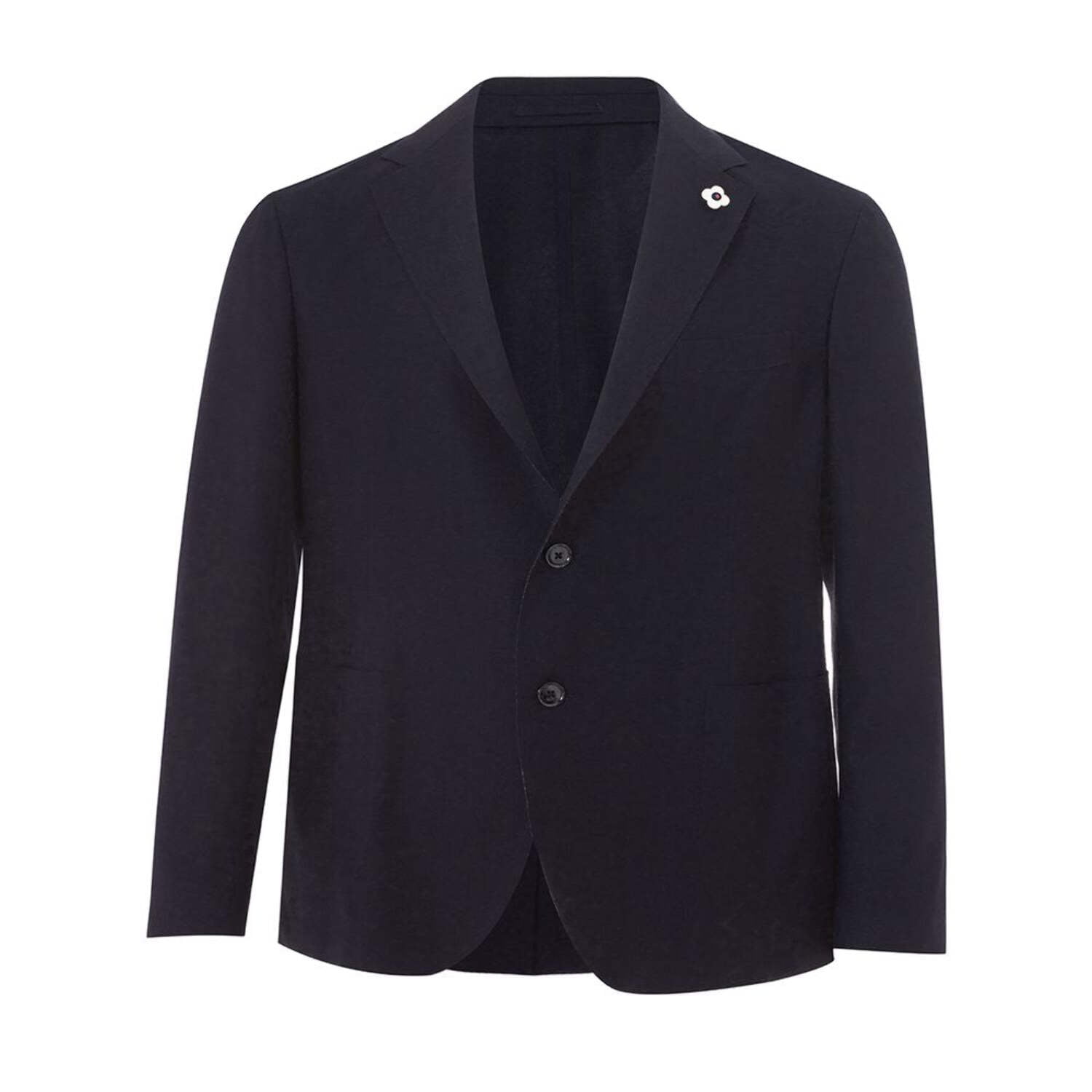 Elegant Blue Cotton Lardini Jacket - Walmart.com
