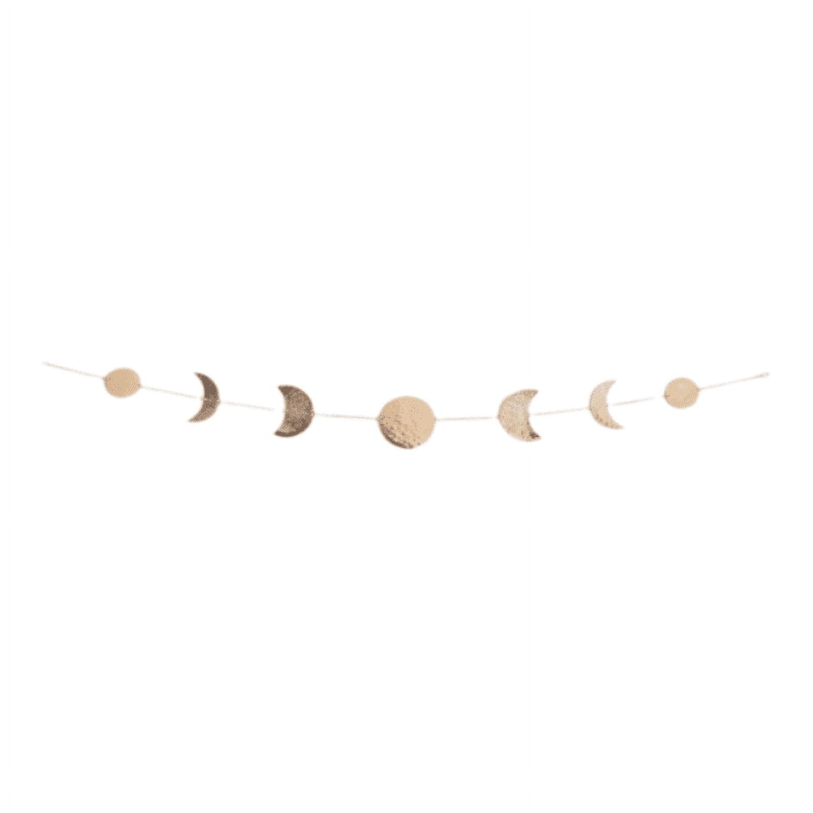 Elegant Bohemian Aesthetic, Moon Phase Wall Decor With Glowing Phases ...