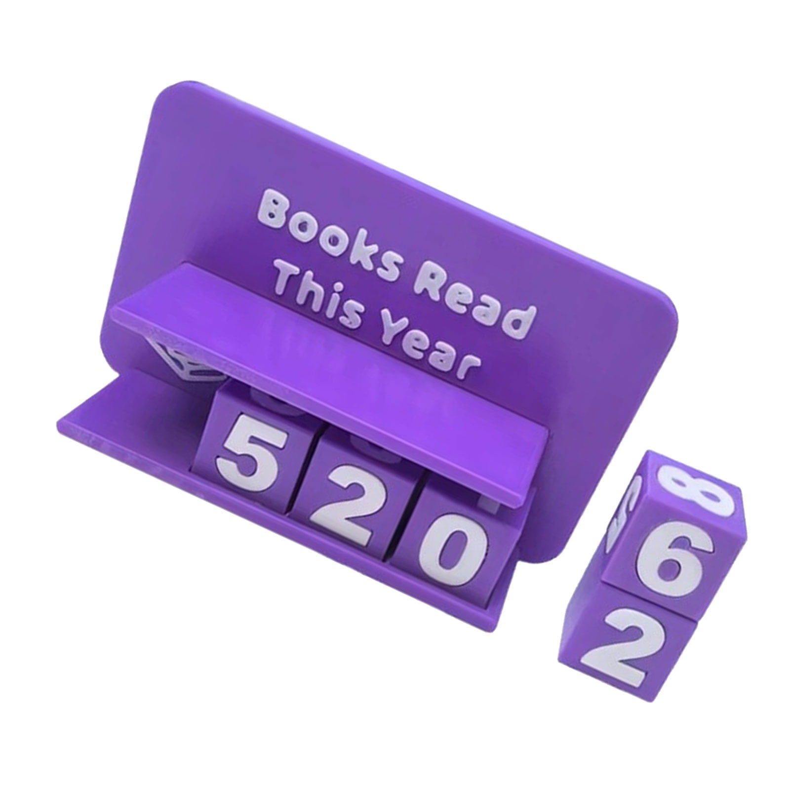 Elegant Book Reading Counter with Numbered Cubes 3D Printed Book ...