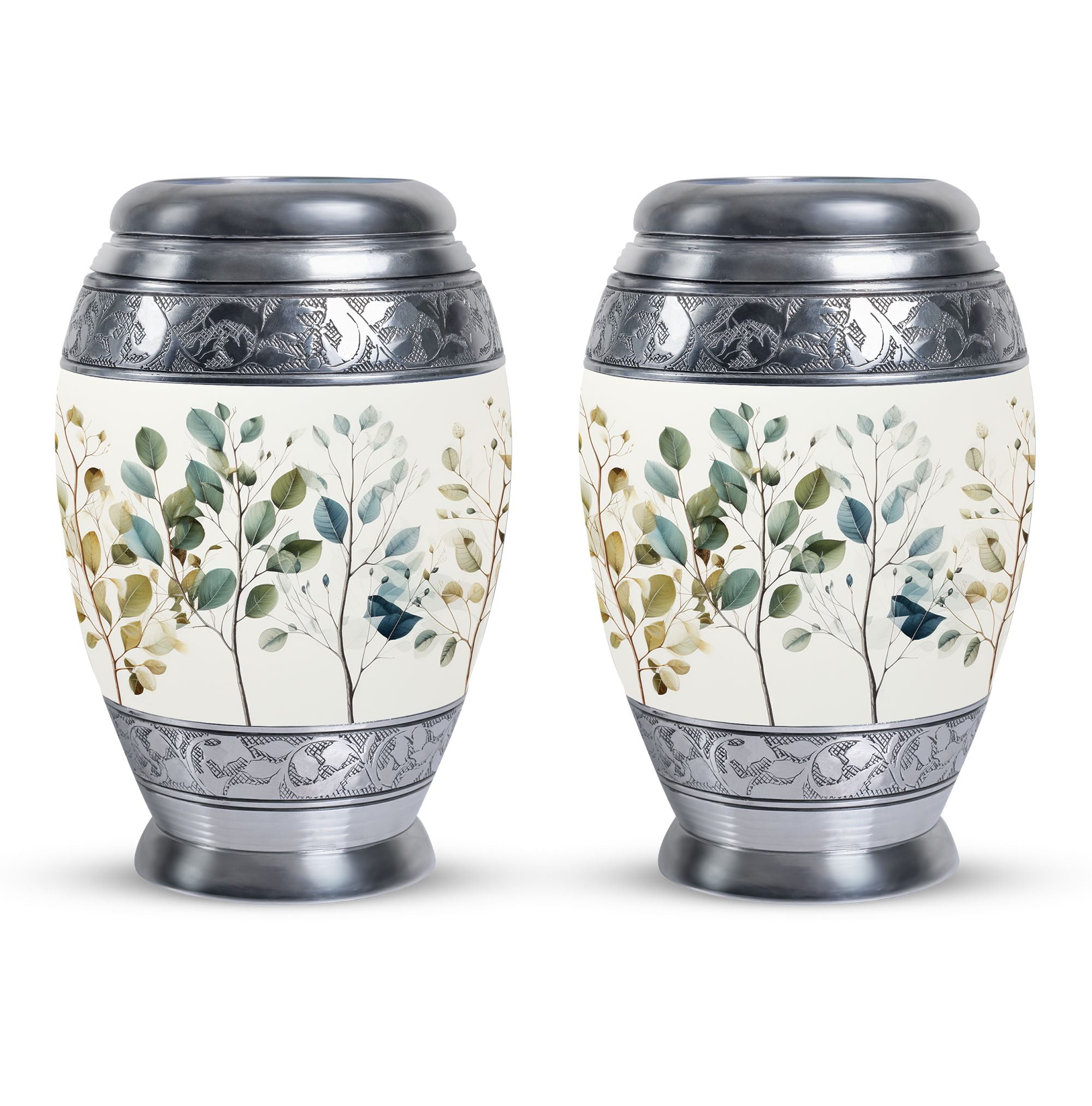 Elegant Botanical Artwork Decorative Urn Ashes, Small Urns For Ashes ...