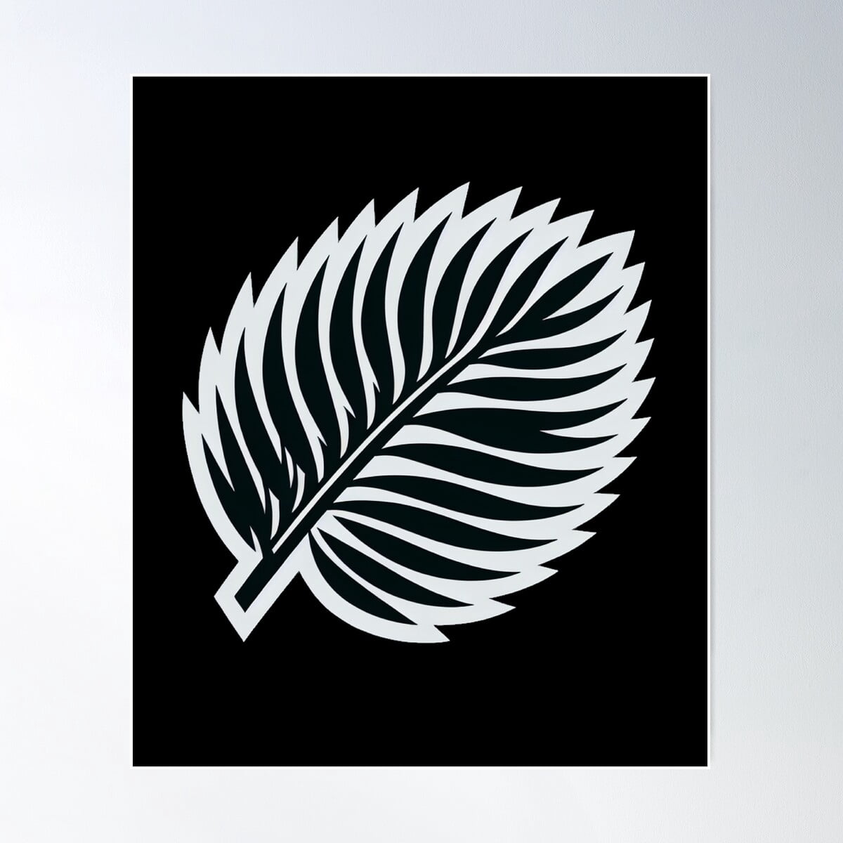Elegant Botanical Palm Leaf Poster Wall Art, Modern Wall Decor For ...