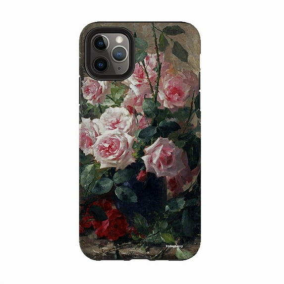 Elegant Botanical Rose Floral Classic Artwork iPhone Case 17 16 15 14 ...