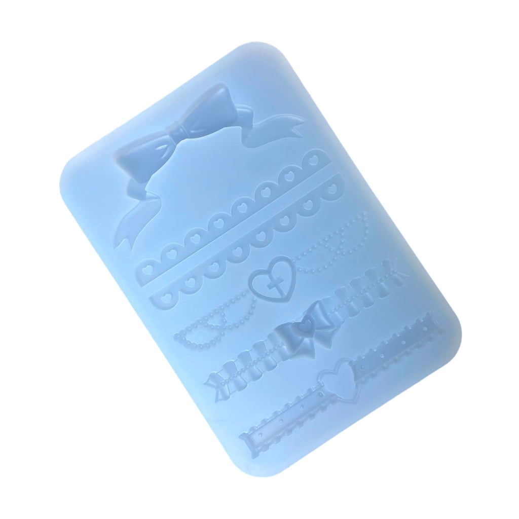 Elegant Bowknot And Lace Design Silicone Crafting Mold For Epoxy Resin ...