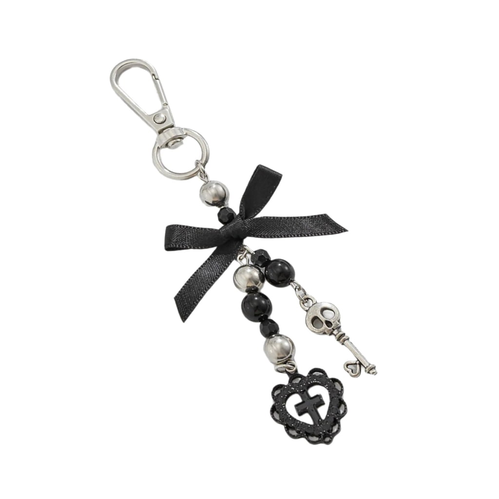 Elegant Bowknot Heart Crucifix Keychain for Women Stylish Key Chain ...