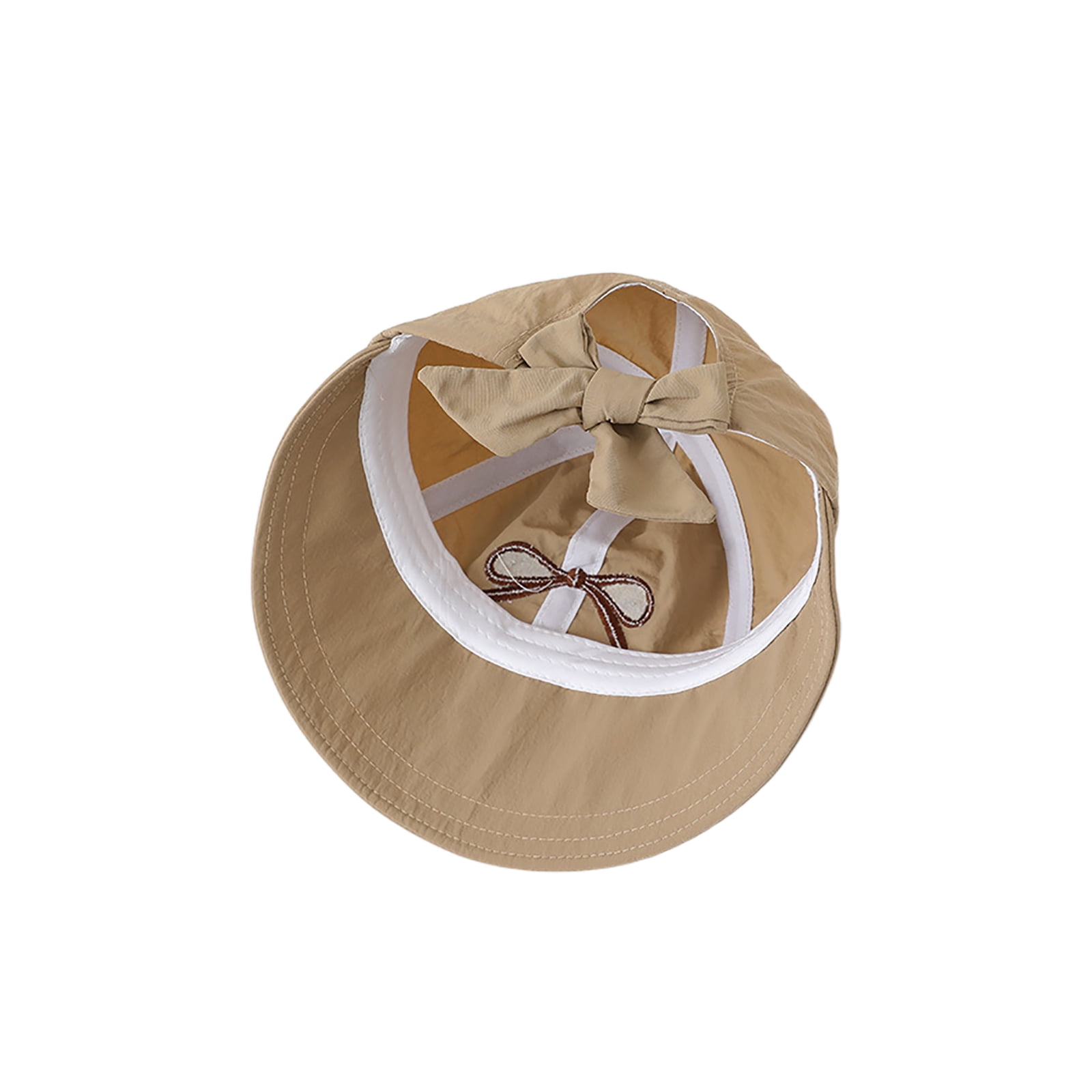 Elegant Bowtie Hat for Child Adjust Straps Spring Floppy Hat Long Brims ...