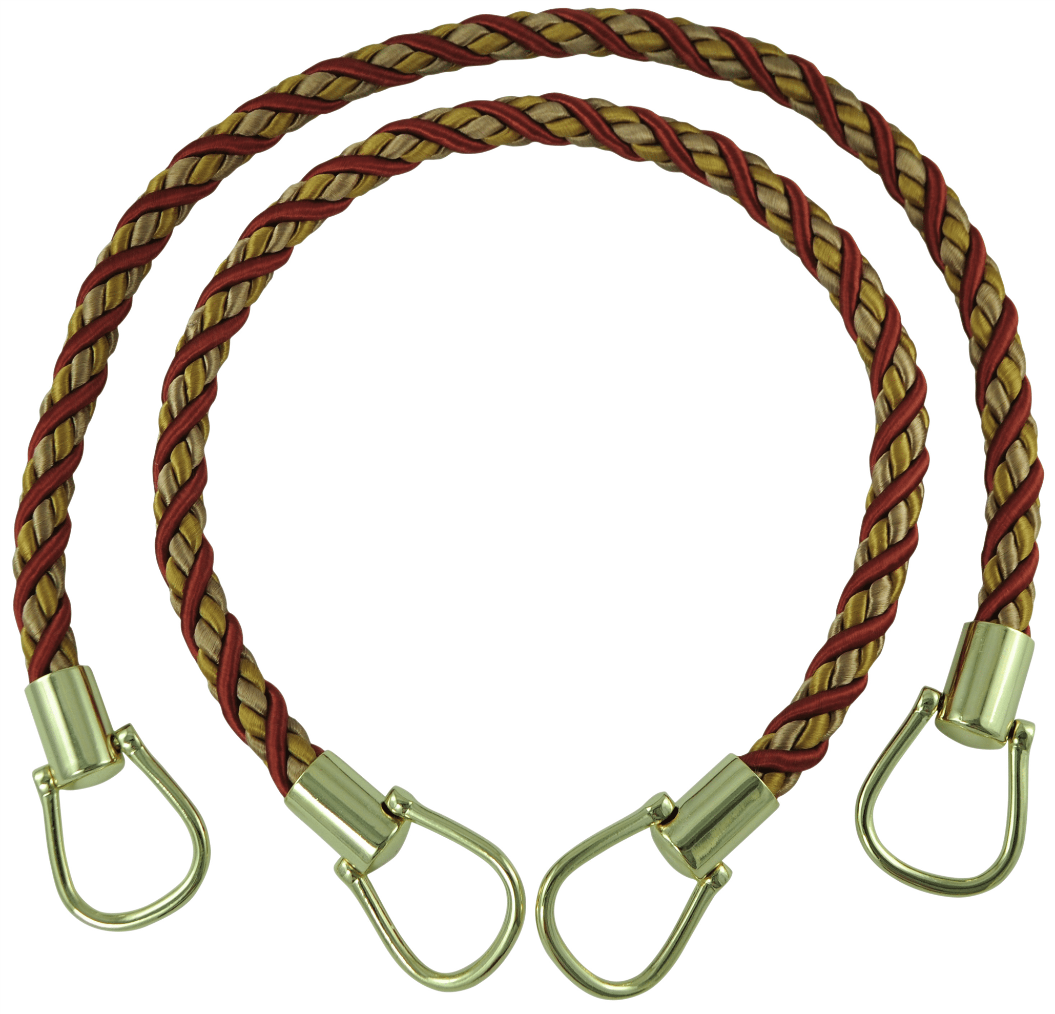 Elegant Braided Rope Tieback with Metal Ring Tieback, 18" Spread (45 ...