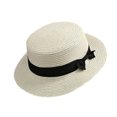 Elegant Braided Straw Hat Elegant Bows Accent ridal Accessory ...