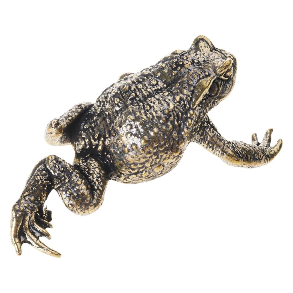 Elegant Brass Toads Statue Representing Prosperities and Wealth Antique ...